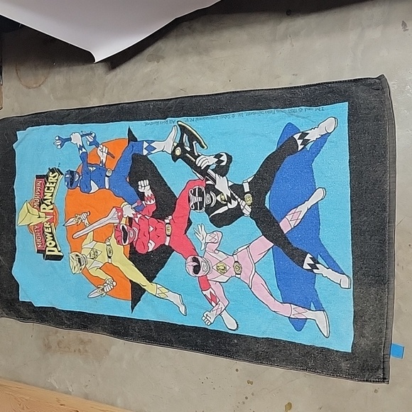 Vintage | Bath | Vintage 9s Power Rangers Beach Towel | Poshmark